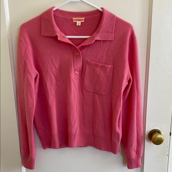 J. Crew | Sweaters | J Crew Pink Long Sleeve Button Down Shirt | Poshmark